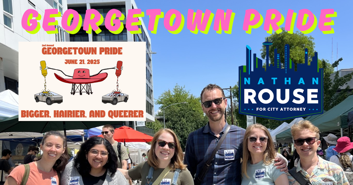 Canvassing at Georgetown Pride with Team Rouse · Mobilize